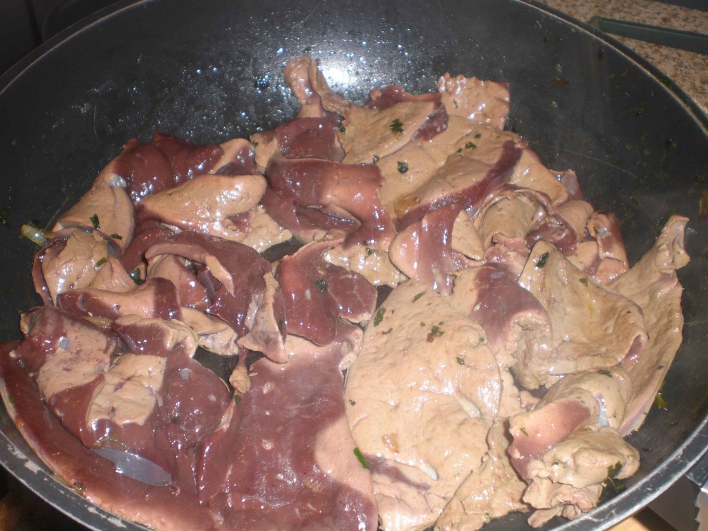 Kalvelever med ristet polenta