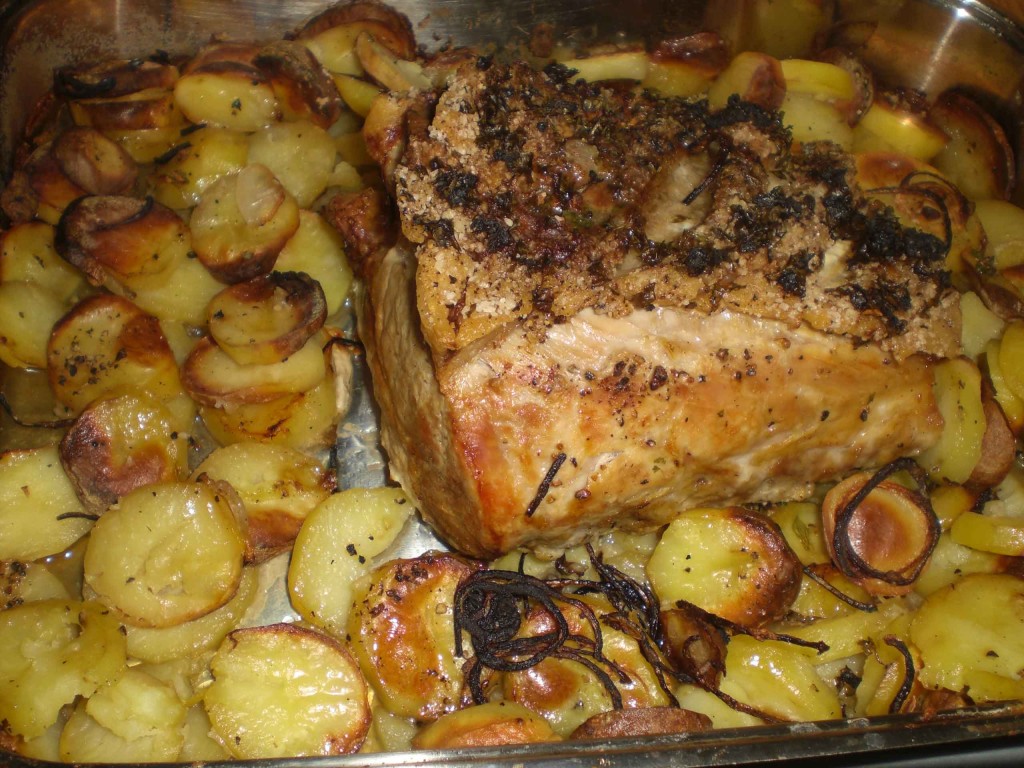 Svinekam på italiensk med kold sovs/dressing – super lækkert